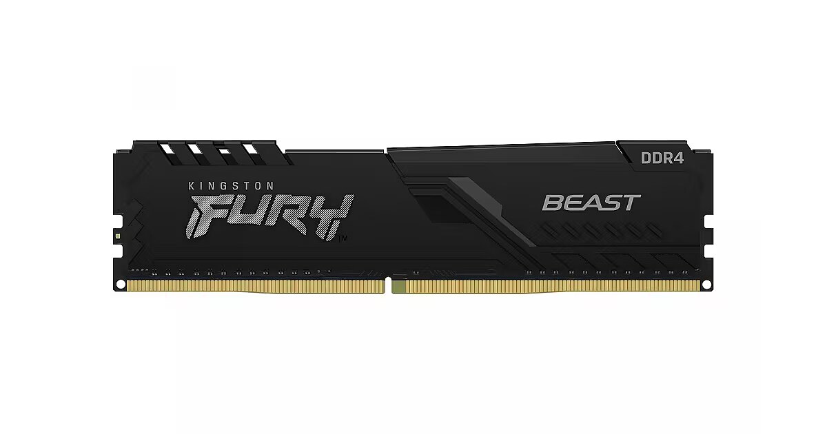 Kingston 16GB, DDR4, 3200MHz, CL16, Single Stick, Fury Beast Black ...