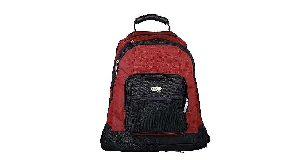 Addison 311015 Backpack, 15.6", Black/Red (311015)