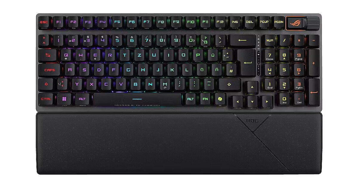 Asus ROG Strix Scope II 96 RX Wireless Gaming Tastatur, 96%, RGB ...