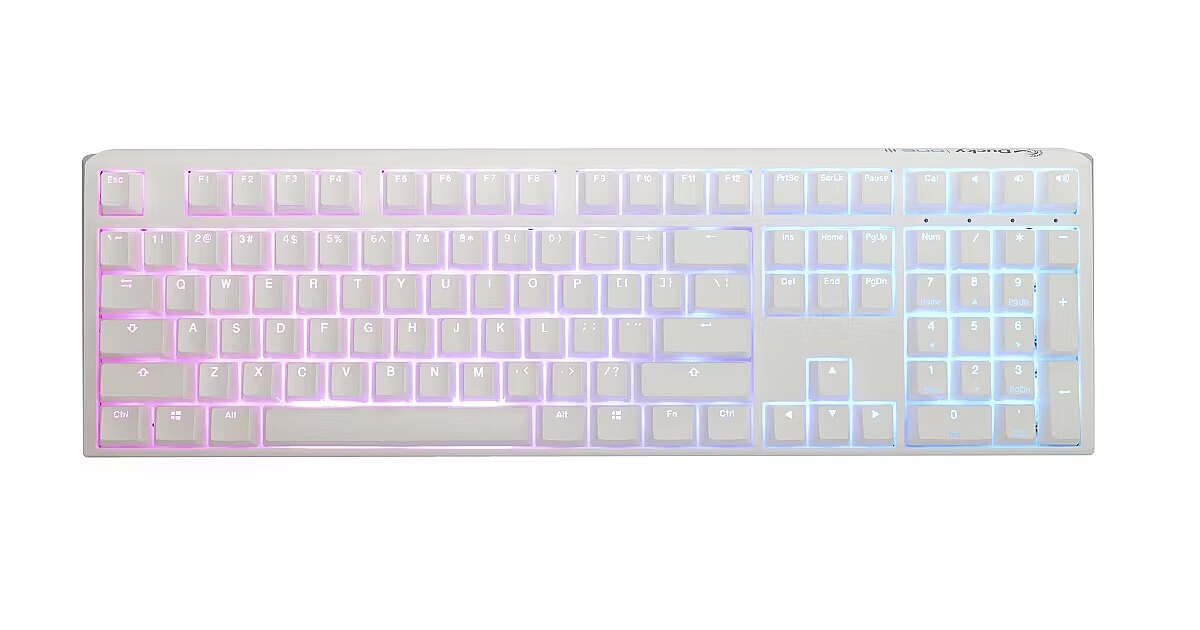 Ducky One 3 Pure, Cherry MX Blue (DKON2108ST-CUSPDPWWWSC1)