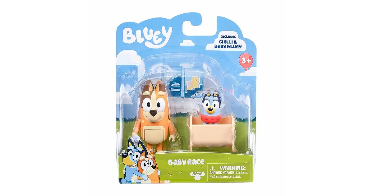 Tm Toys Zestaw figurek Bluey 2-pak Baby Bluey i Chilli (BLU17616)