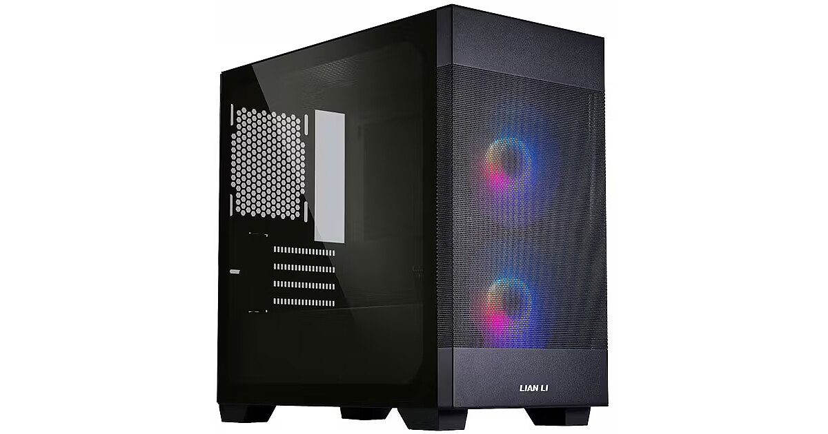 Lian Li LANCOOL 205M Mesh, Tempered Glass, Black (LANCOOL 205M Mesh Black)
