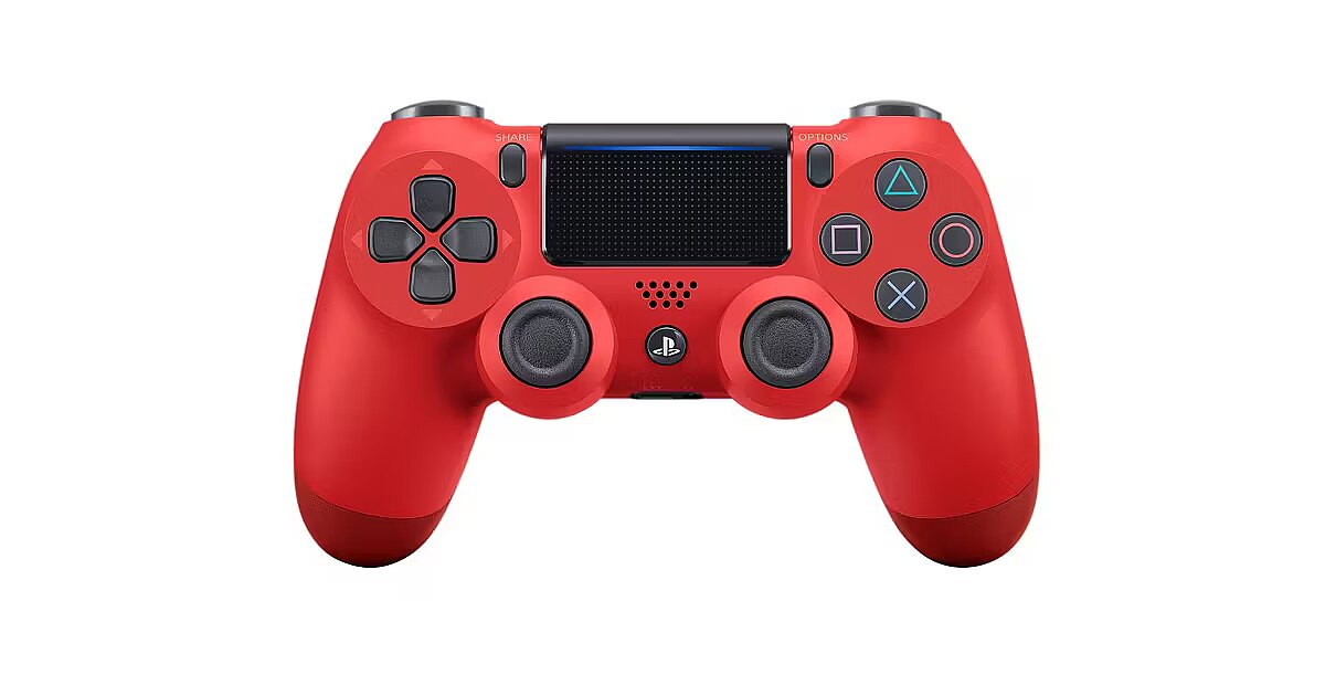 Sony DualShock 4 Red Bluetooth/USB Gamepad Analogue / Digital ...