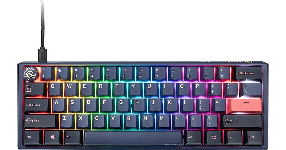 Ducky One 3 Mini Cosmic Blue PBT, Cherry MX RGB Ergo Clear (DKON2161ST ...
