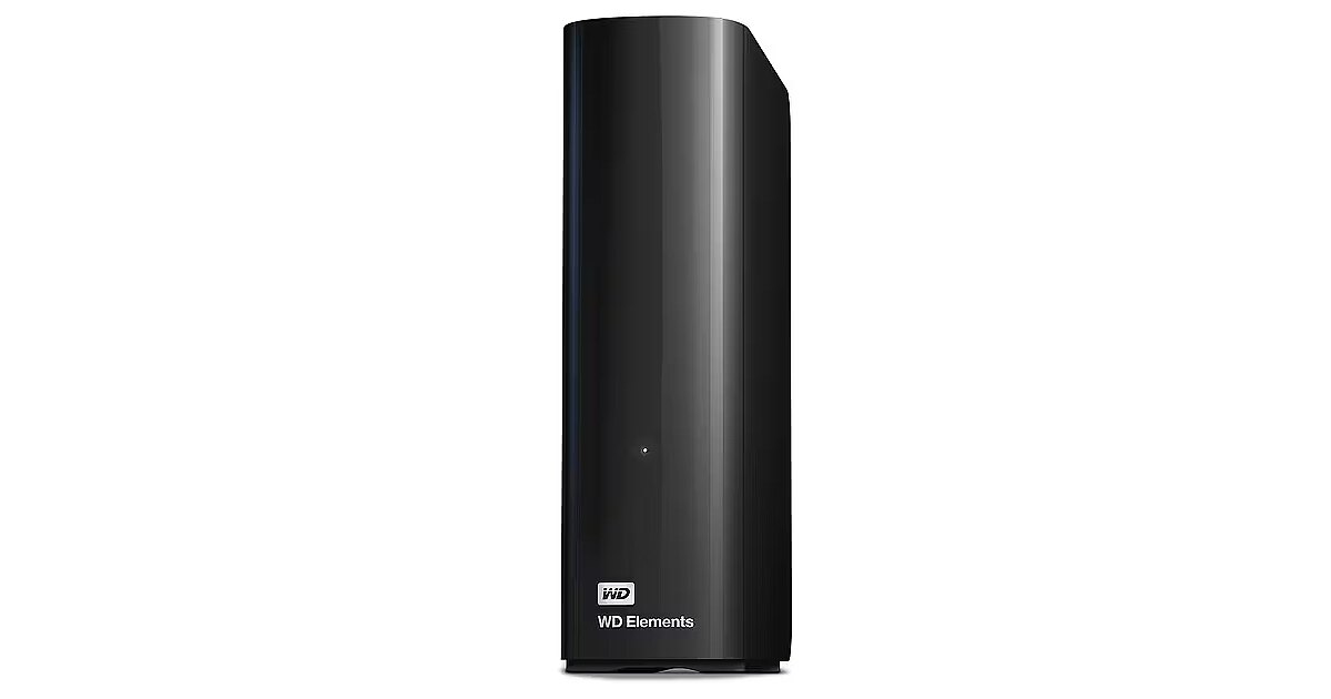 Western Digital Elements Desktop, 8TB, Black (WDBWLG0080HBK-EESN)