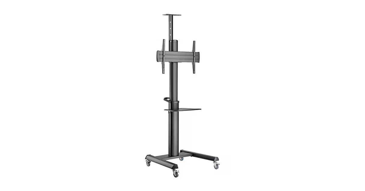 Gembird Aluminum TV floor stand with caster wheels, 37-70" (TVS-70T-02)