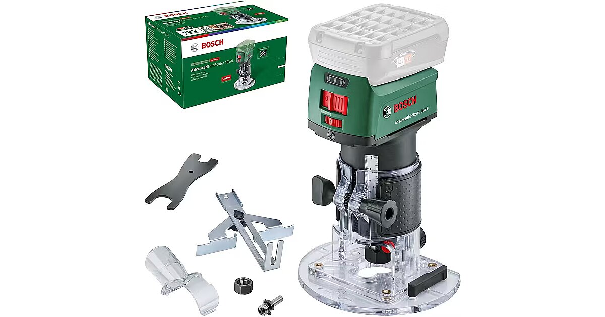 Bosch Bosch Cordless router AdvancedTrimRouter 18V-8 (green/black ...