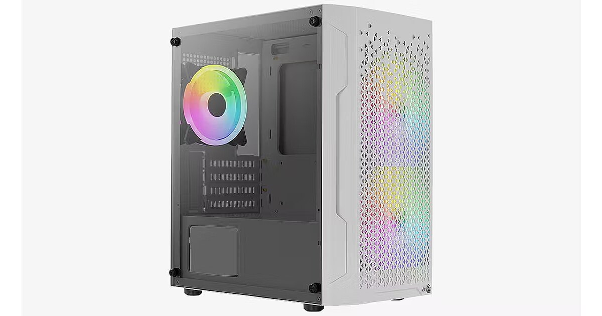 Aerocool Trinity Mini V2, Tempered Glass, FRGB, White (ACCS-PV32033.21)