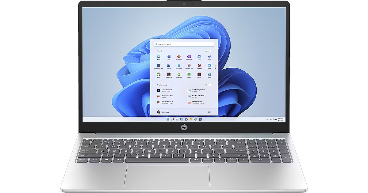 Hewlett Packard Laptop 15-fc0005ny Moonlight Blue, 15.6" FHD, Ryzen 5 ...