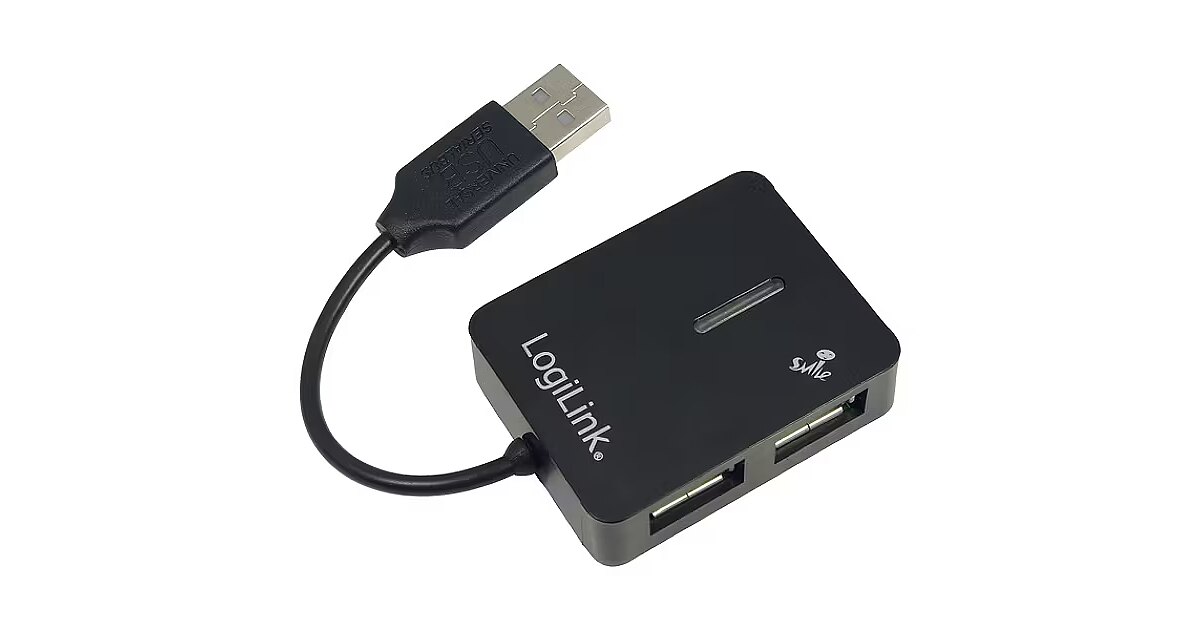 Logilink USB 2.0 Hub, 4-port, Black (UA0139)