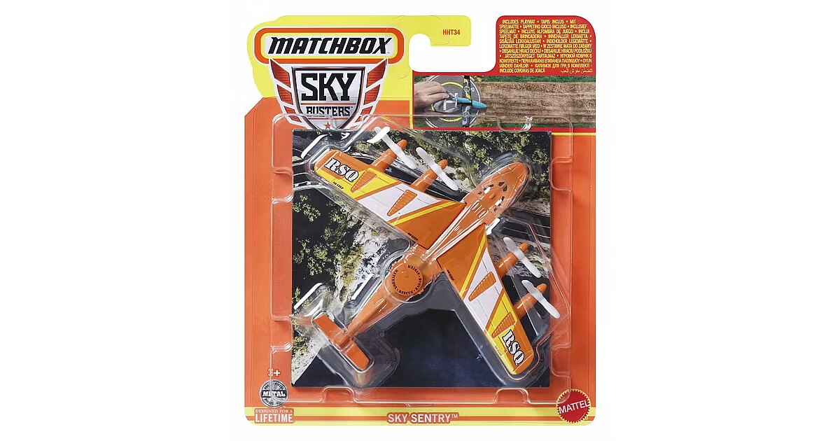 Mattel Plane + Mat Matchbox Display 8 pcs (HHT34/display 8 szt.)
