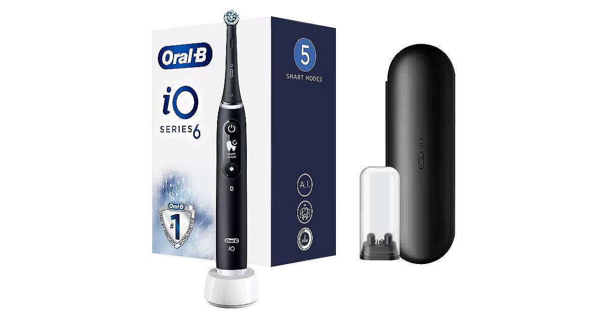 Braun iO 6, Black Onyx - Including travel case (iOM6.1B6.3DK)