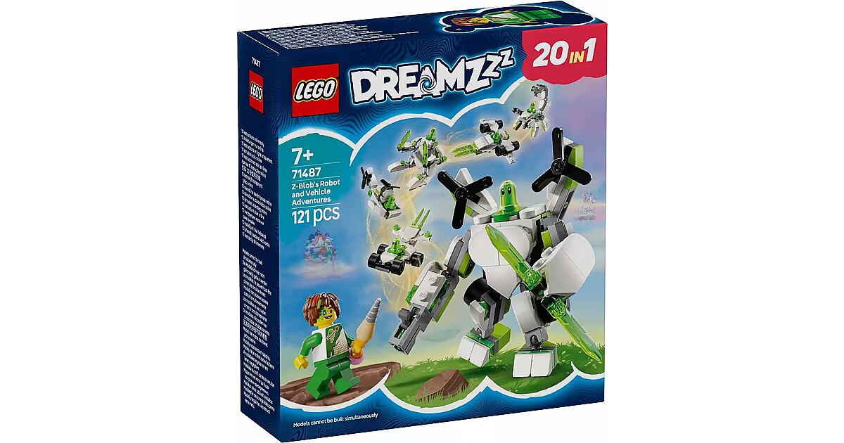 Lego DREAMZZZ 71487 Z-Blob Robot and Vehicle Adventures (71487)