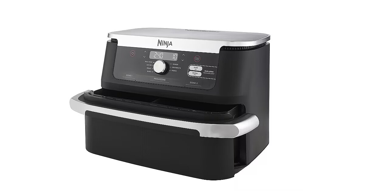 Ninja AF500EU fryer Double 10.4 L Stand-alone 2470 W Hot air fryer ...