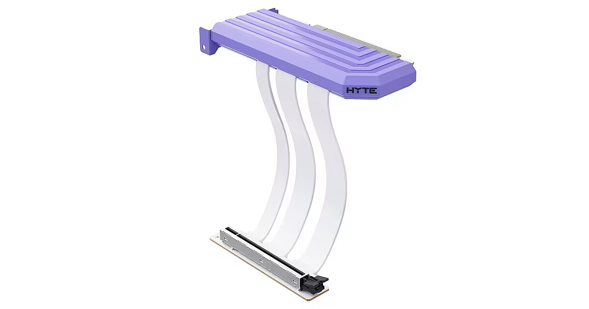 HYTE PCIE 5.0 Hyper Riser Cable, Taro Milk (ACC-HYTE-PCIE50-TM)