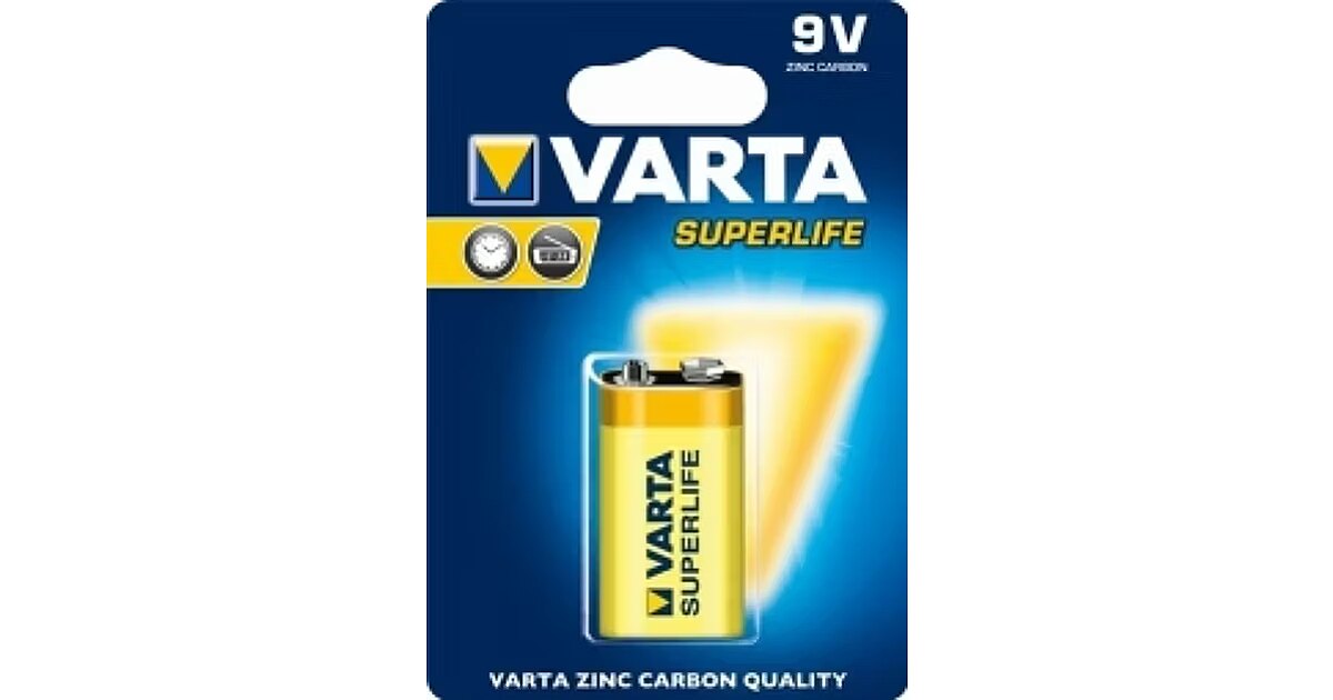 VARTA 9V SuperLife, x1 (4008496556427)
