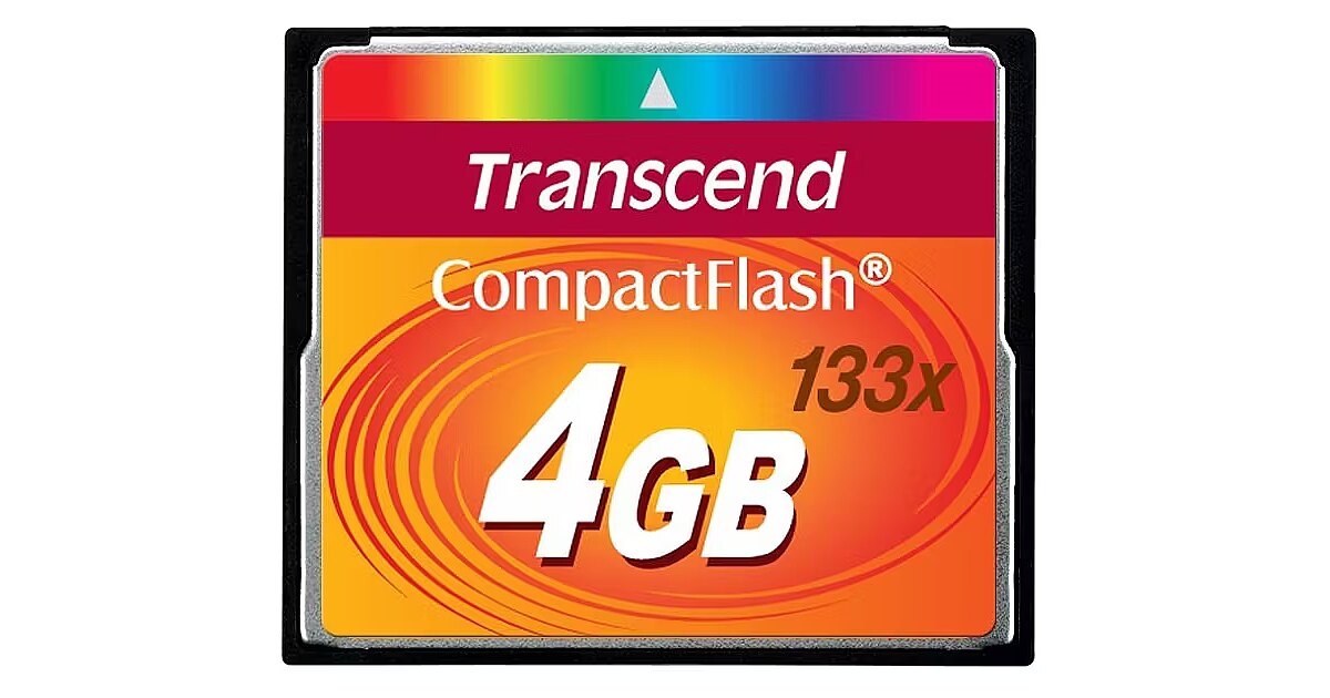 Transcend 133x, CF, 4GB, Compact Flash Card (TS4GCF133)