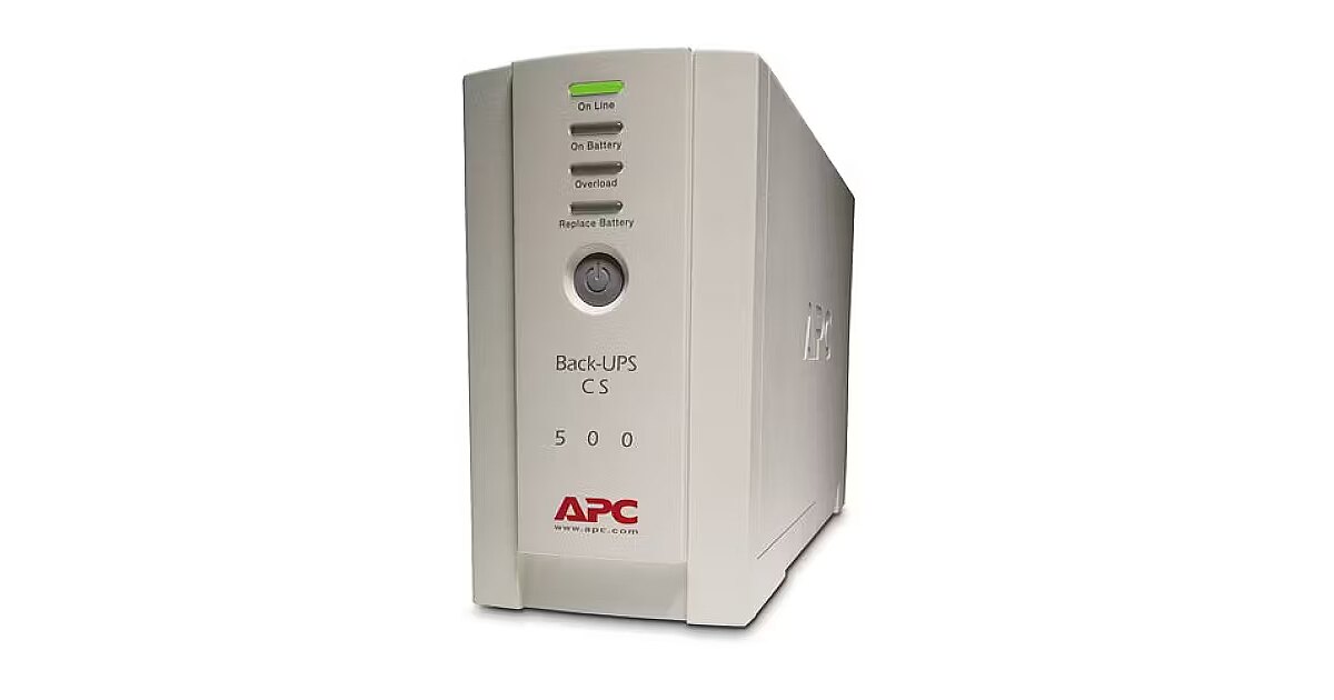 APC Back-UPS BK500EI 500VA, 300W, IEC (BK500EI)