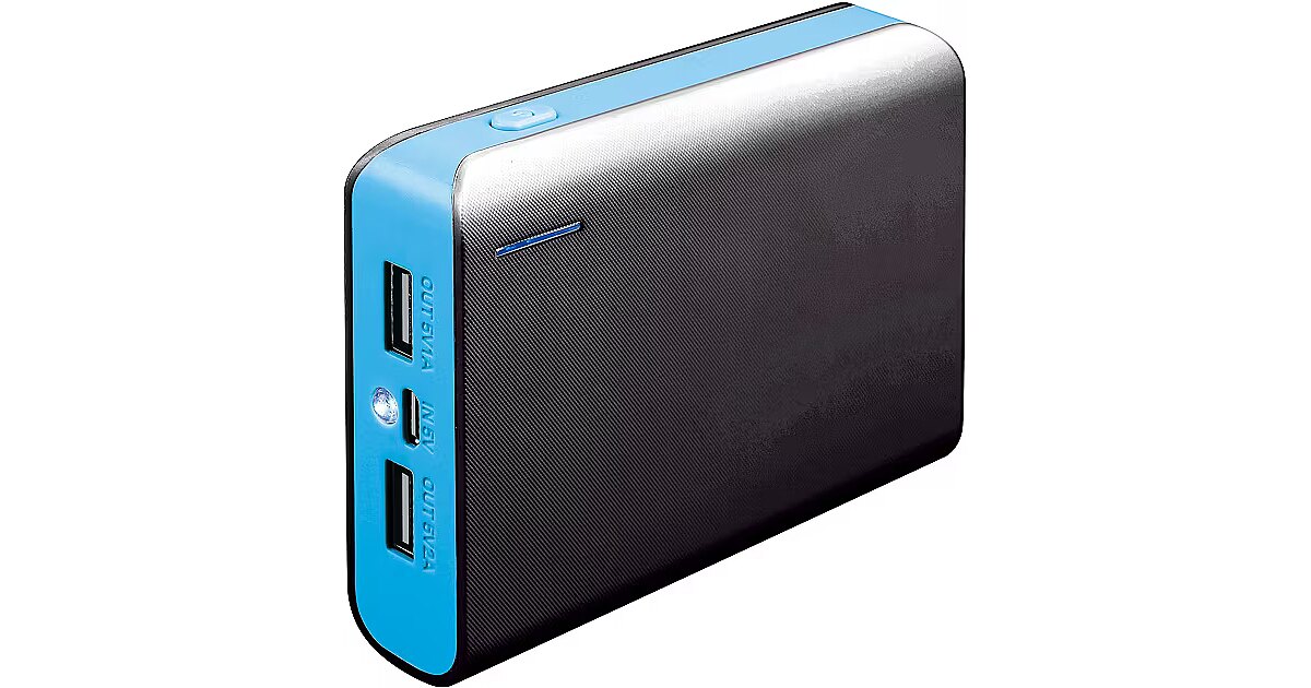 Platinet 6000 mAh + LED Flashlight, Blue (43177)