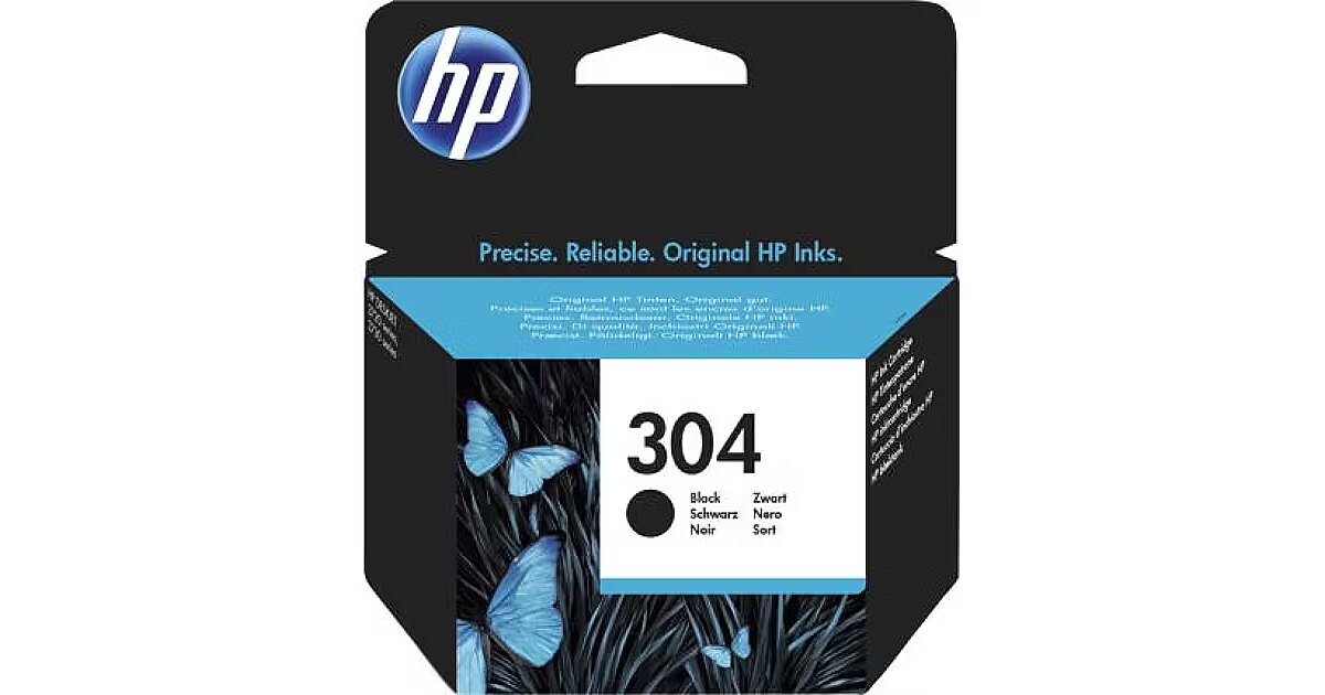 Hewlett Packard HP 304 Black Original Ink Cartridge (120 pages) (N9K06AE)