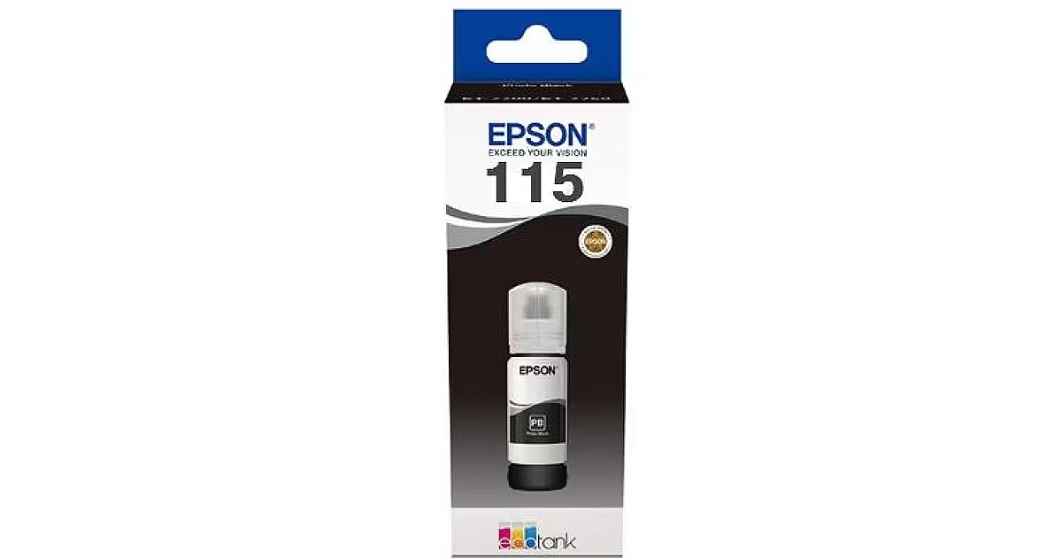 Epson 115 ECOTANK Ink Bottle, Black (C13T07C14A)