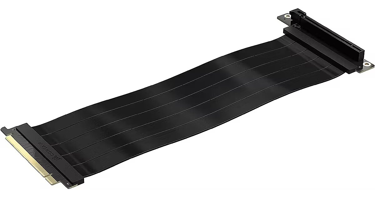 Corsair Premium PCIe 4.0 x16 Extension Cable, 0.3m (CC-9310001-WW)