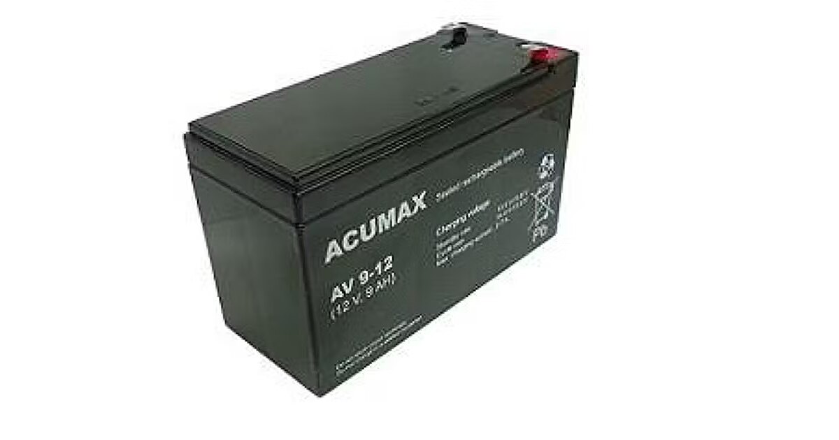 EMU BATTERY 12V 9AH VRLA/AV9-12 T2 ACUMAX (AV9-12T2)
