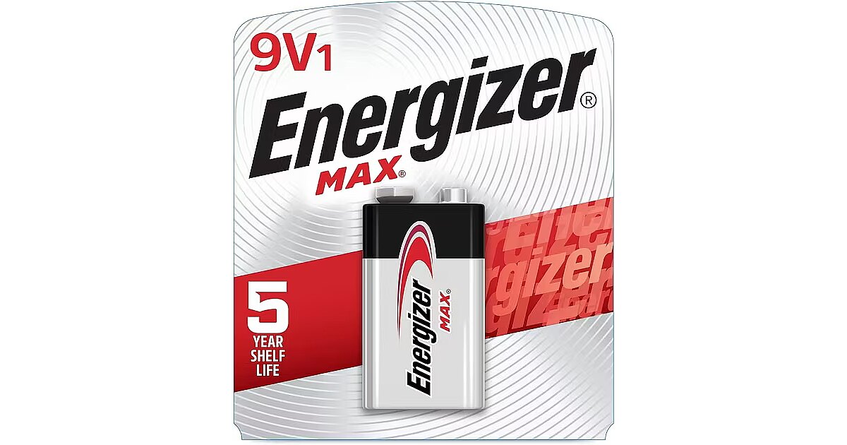 Energizer BATTERY Max 426660 9V 6LR61, 1 piece, Eco pack (426660 )