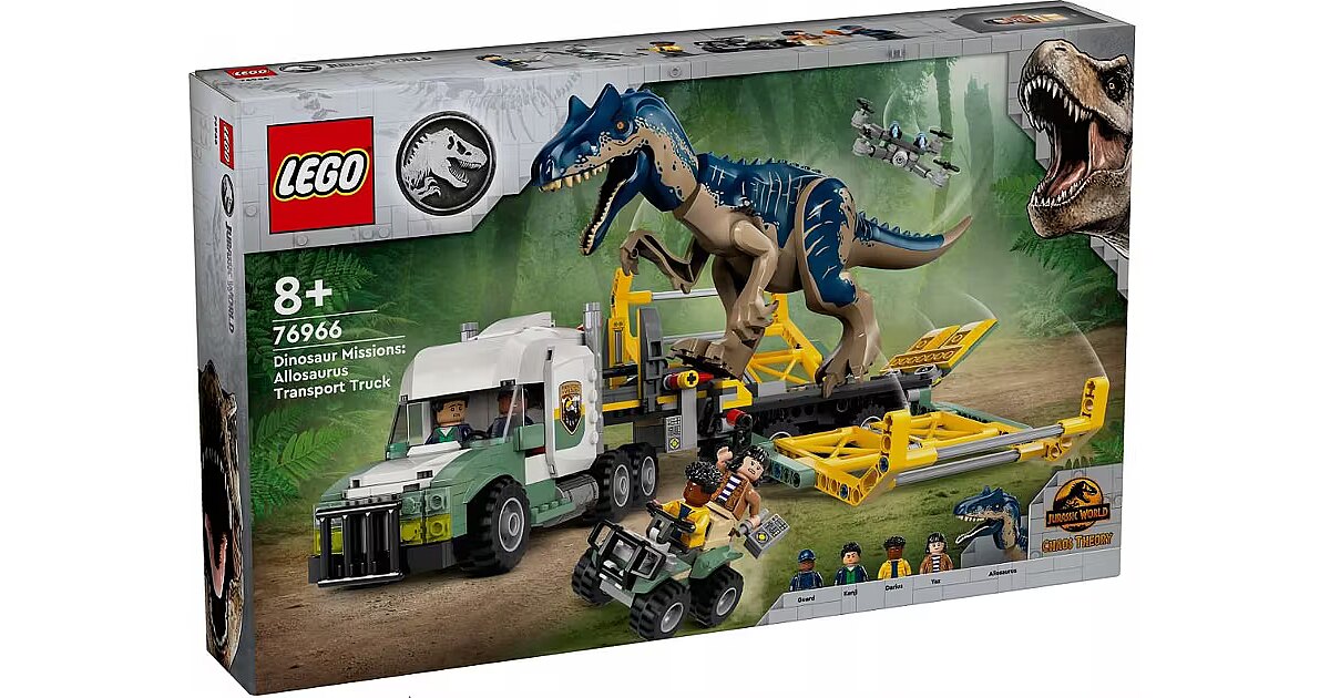 Lego Dinosaur Missions: Allosaurus Transport Truck (76966)