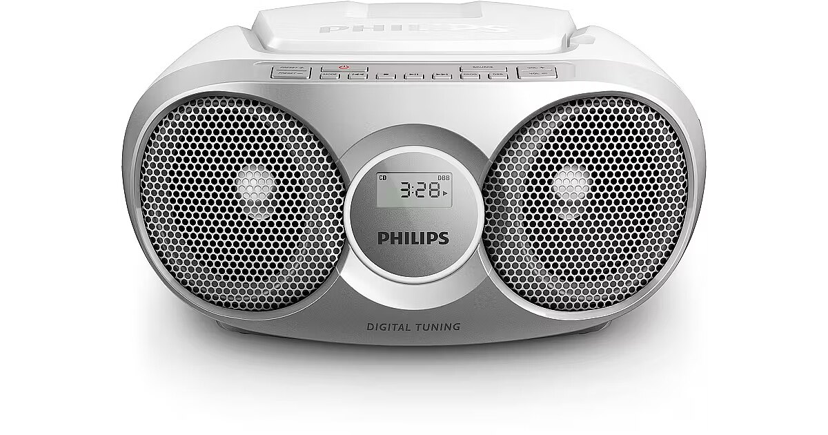 Philips CD Soundmachine AZ215S Silver 3W Digital tuning (AZ215S/12)