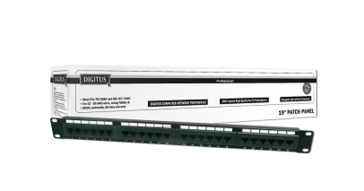 Digitus 19'' CAT6 patch panel 24-port UTP (DN-91624U)