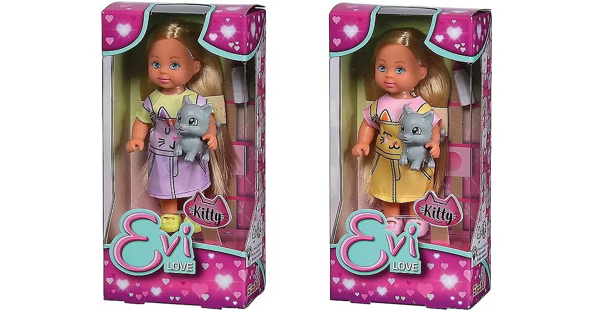 Smoby Doll Evi Love Evi with cat, 2 patterns (105733591)