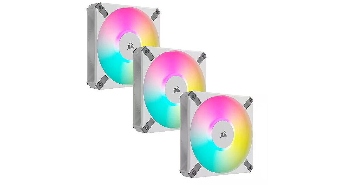 Corsair iCUE AF120 RGB ELITE 120mm PWM, Triple Fan Kit (CO-9050158-WW)