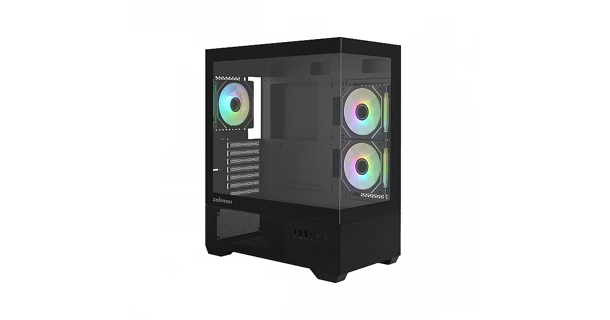 Zalman CHRONIX V2, Tempered Glass, Black (CHRONIX V2 Black)