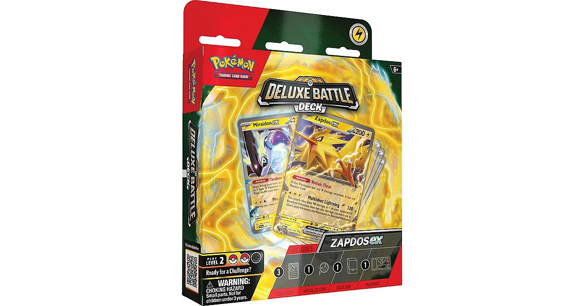 Pokemon TCG Cards Deluxe Battle Deck Zapdos ex (290-85600 Zapdos)