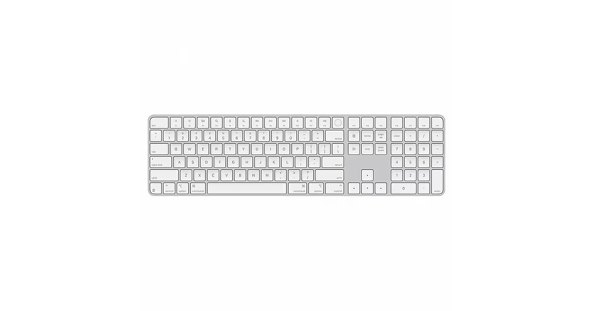 Apple Magic Keyboard with Touch ID, Numpad, USB-C, US (MXK73LB/A)
