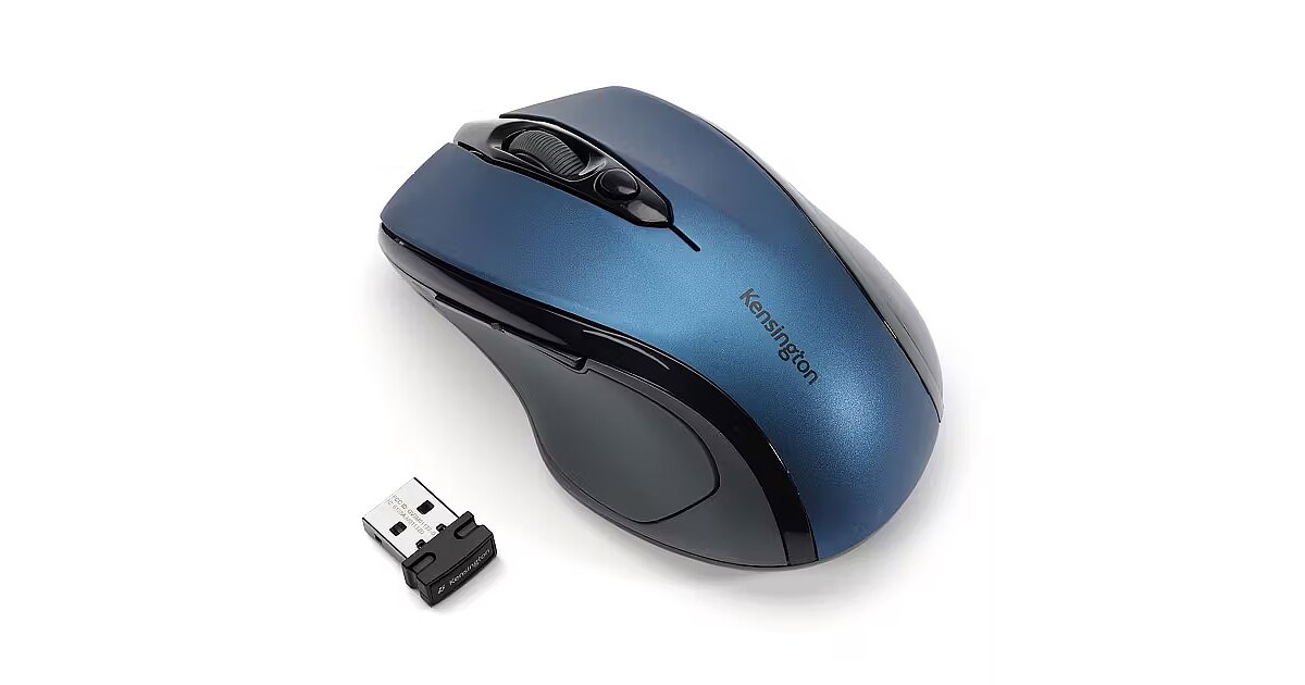 Kensington Pro Fit Wireless Mid-Size Mouse, Blue (K72421WW)