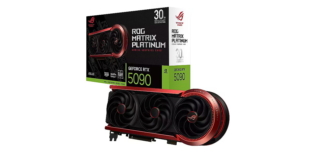 Asus GeForce RTX 5090, 32GB GDDR7, ROG Matrix Platinum 30th Anniversary ...
