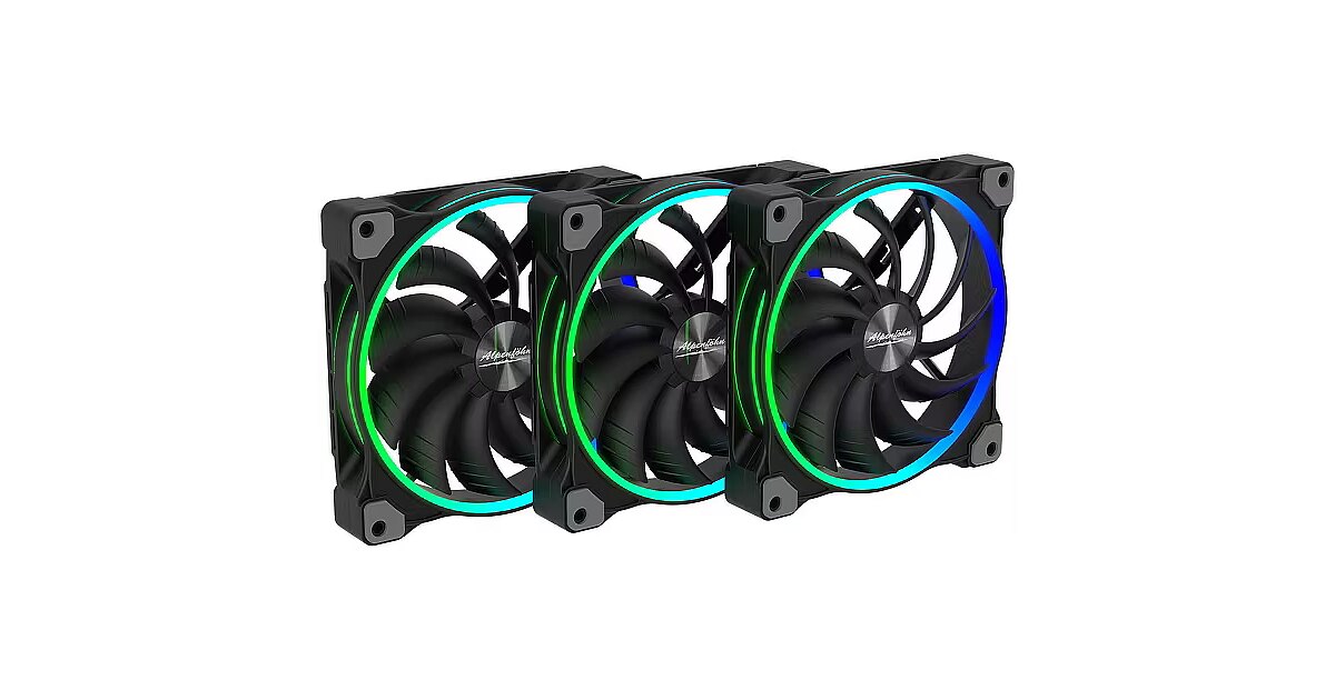 Alpenföhn Wing Boost 3, 140mm, ARGB, Black, Triple pack (84000000159)