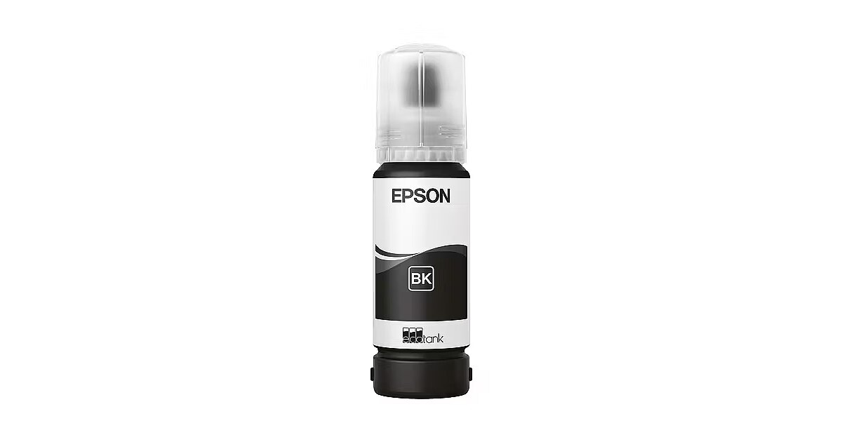 Epson 108 EcoTank Ink Bottle, Black (C13T09C14A)