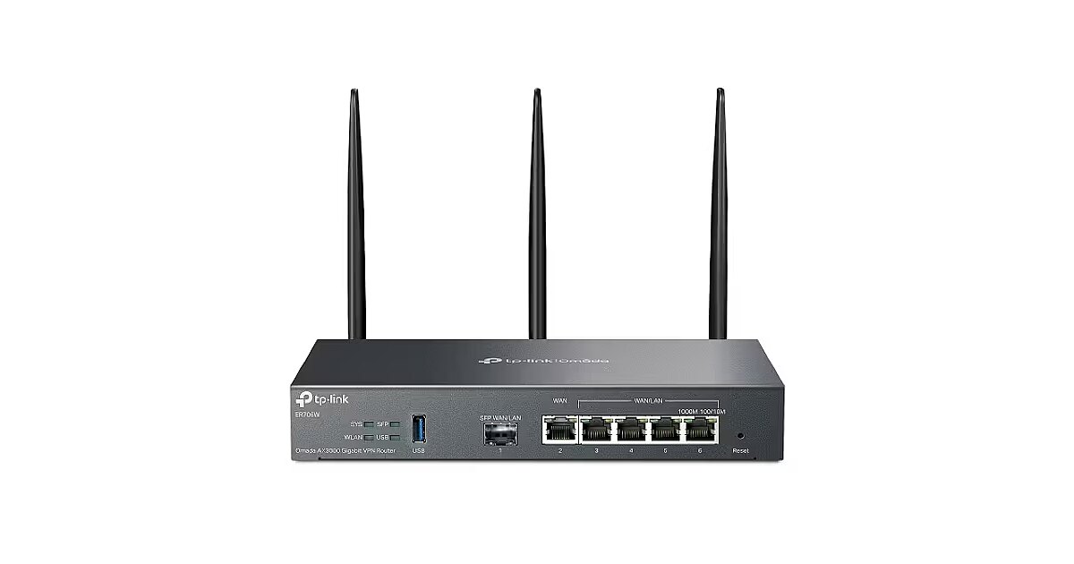 TP-LINK 5 Port Gigabit Multi-WAN Router (bis 4xWAN/LAN) 1xSFP High ...