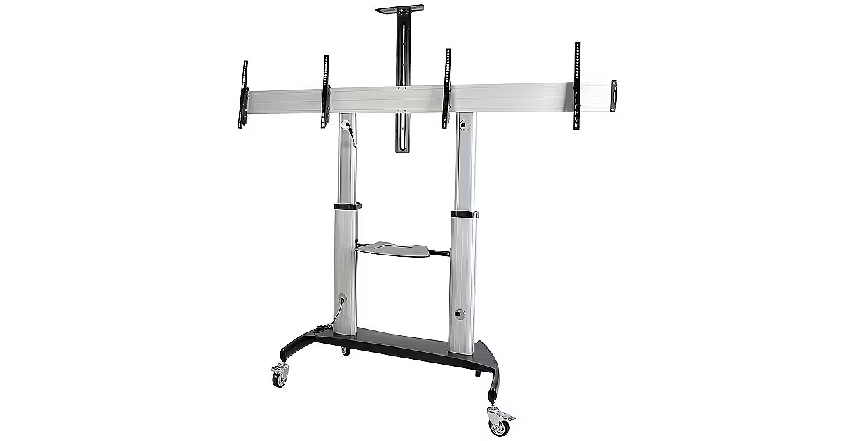 Startech Height Adjustable Dual TV Cart, 37-60" (STNDMTVDUO)