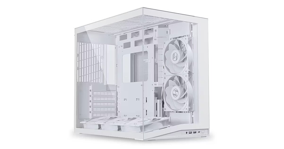 Lian Li O11 Dynamic Mini V2 Flow, Tempered Glass, White (O11DMIV2FW)
