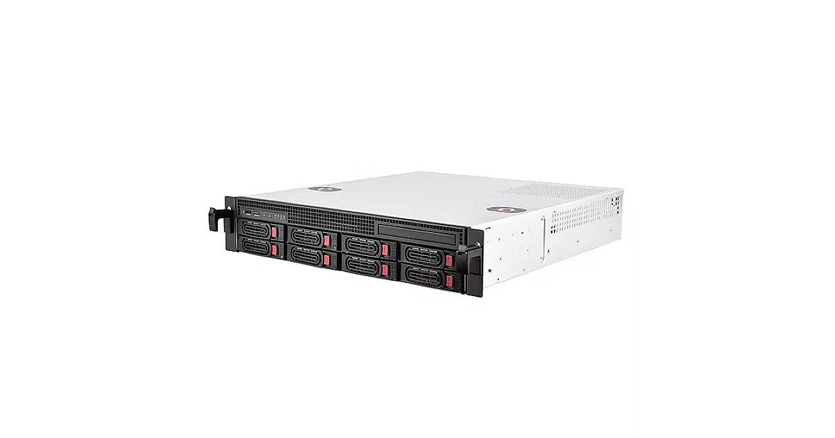 Silverstone RM21-308 Rackmount Server Gehäuse, 2U, Micro-ATX - schwarz (SST-RM21-308)