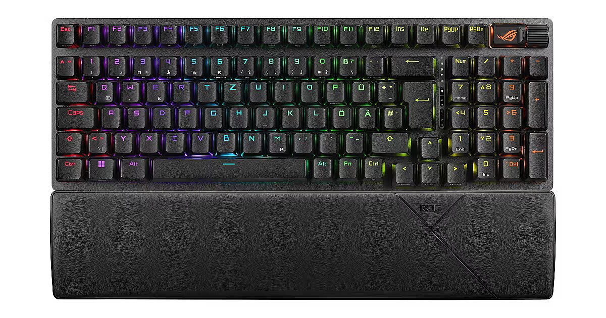 Asus ROG Strix Scope II 96 Wireless Gaming Tastatur, RGB - schwarz. ISO ...
