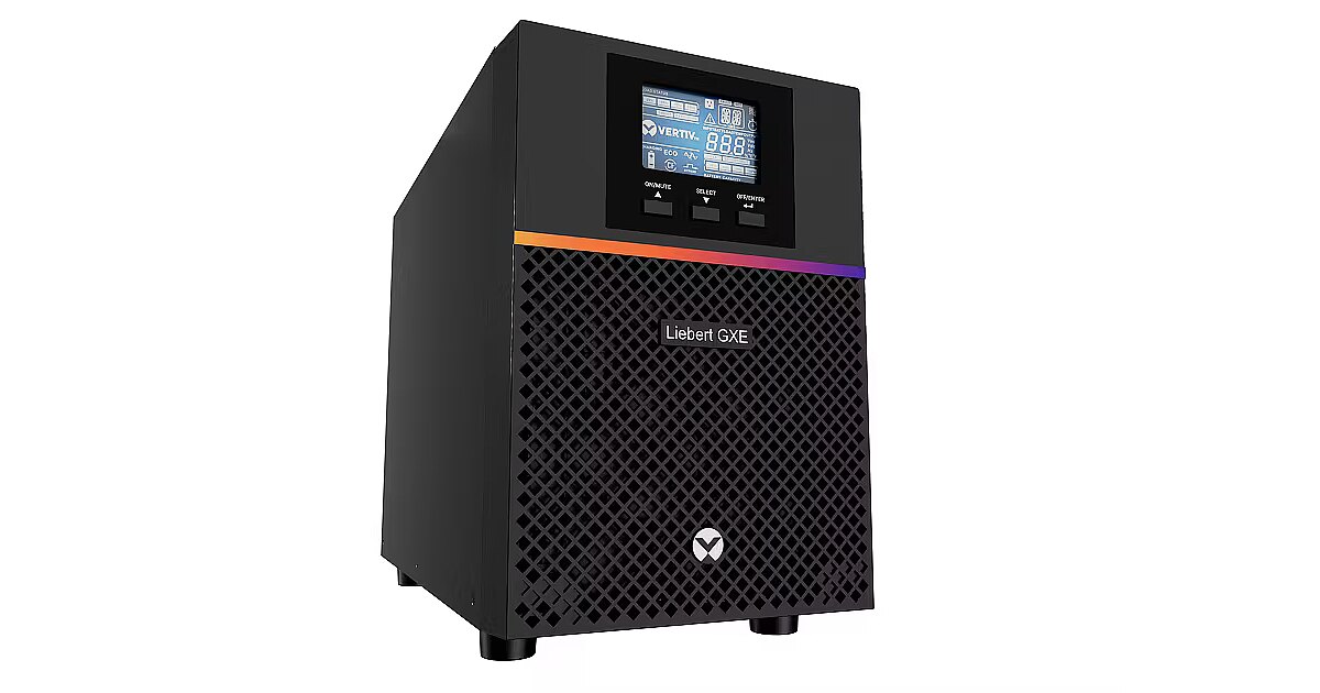 Vertiv LIEBERT GXE UPS 1KVA 1PH UPS 230V TOWER W/BATTERIES C14 INPUT (GXE3-1000IMT)