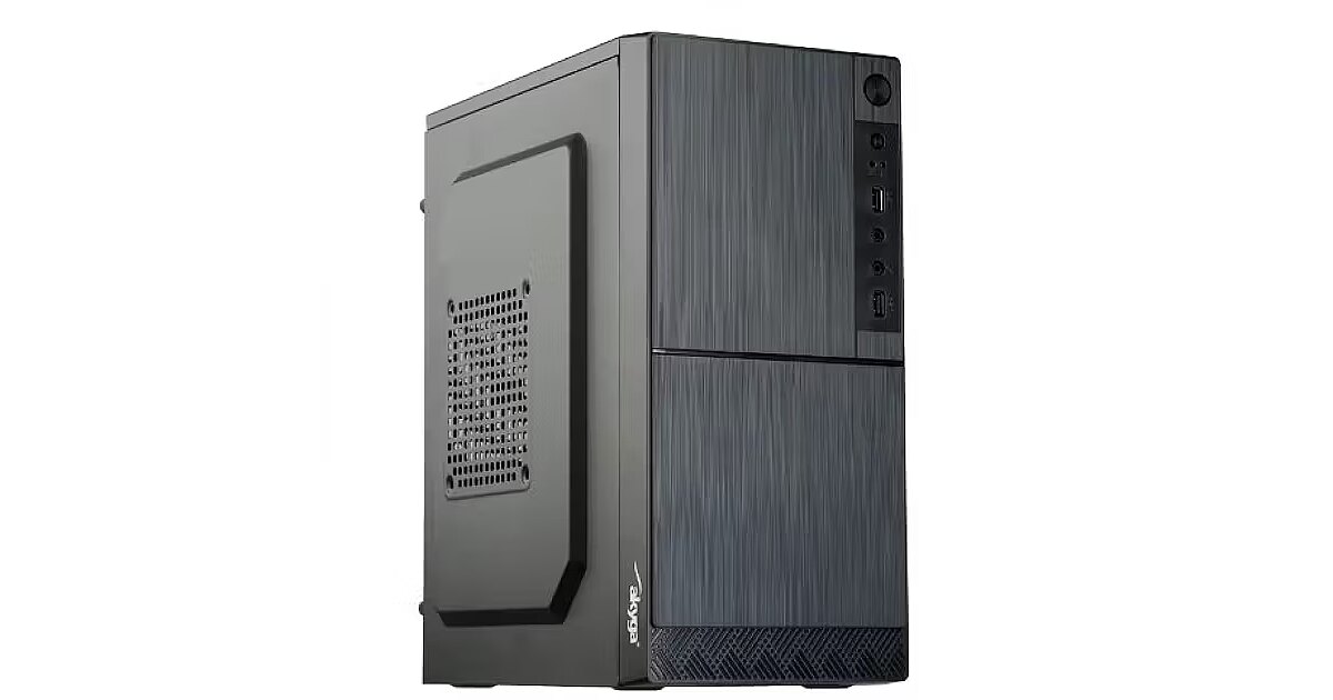 Akyga Micro ATX Case AK35BK 2x USB 2.0 black w/o PSU (AK35BK)