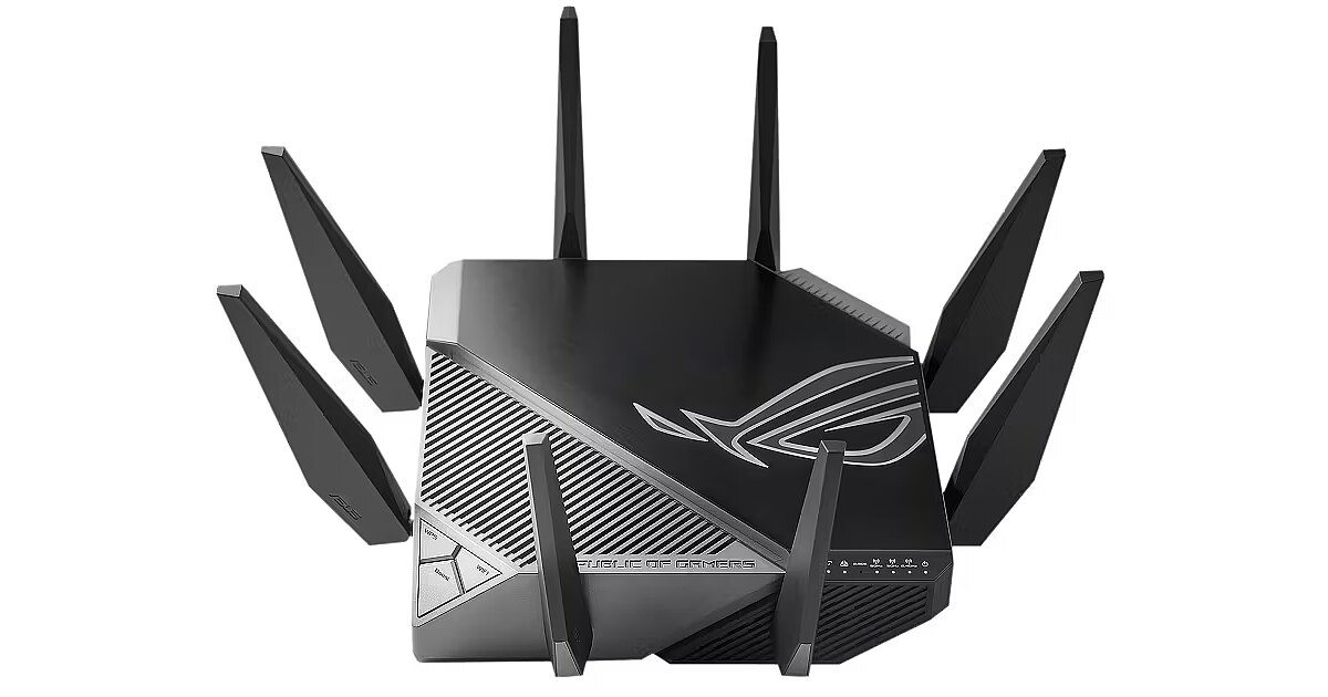 Asus ROG Rapture GT-AXE11000, Tri-Band WiFi 6E (802.11ax) Gaming Router ...