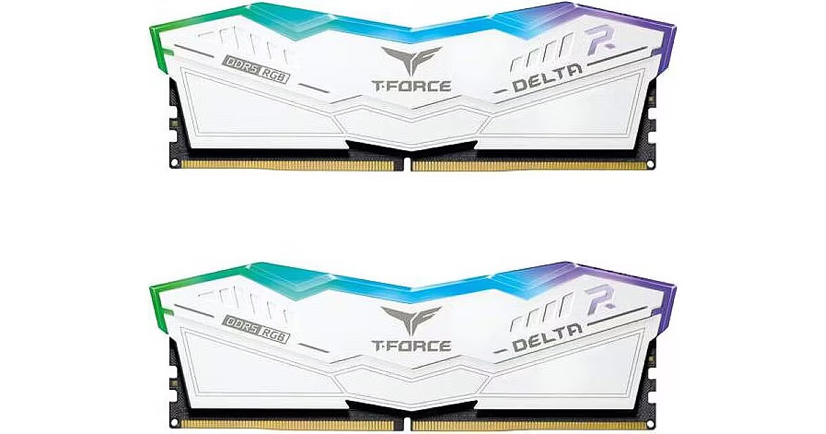 TeamGroup Delta RGB White, DDR5, 32GB, 5200MHz, CL40, Kit of 2 ...