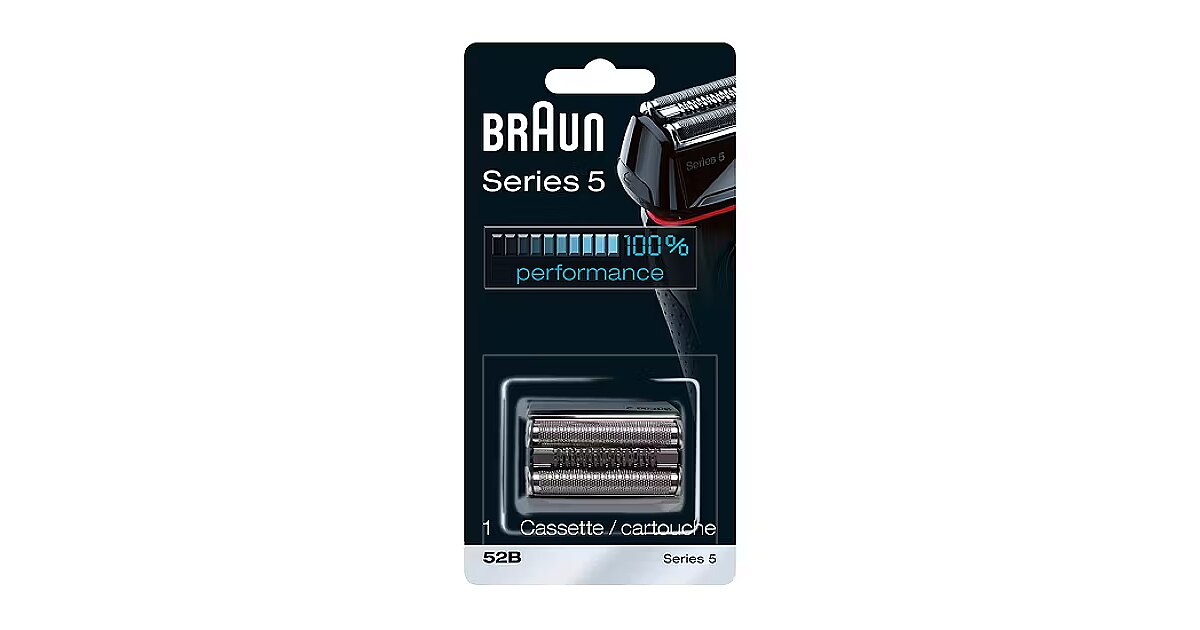Braun 52B Head Replacement Pack Black (Kombipack 52B)